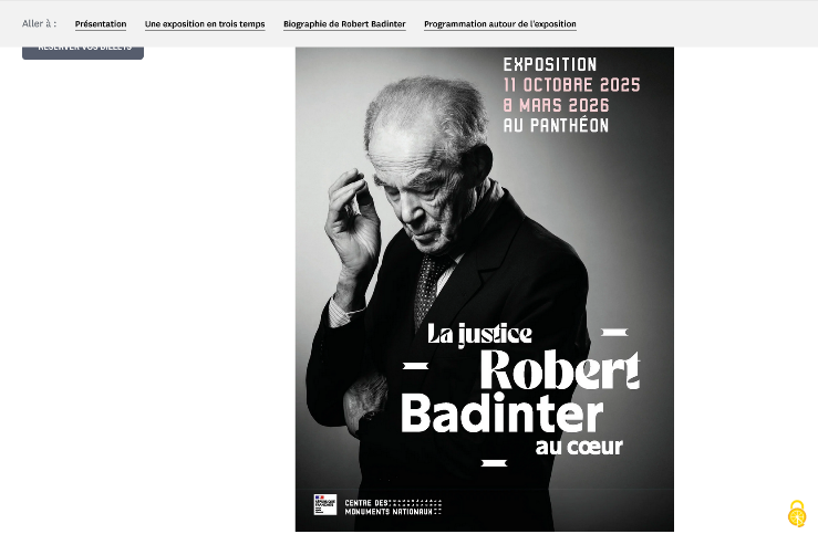 Jeudi 5 février : Exposition « Robert Badinter, la justice au cœur » et ...